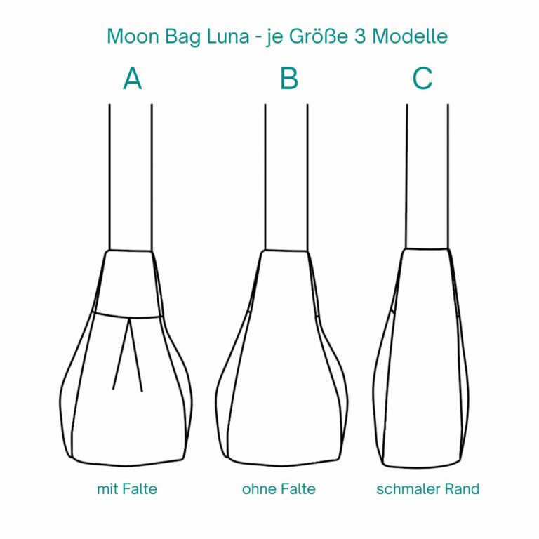Moon Bag Luna M + L - creaResa - schöne Sachen selber machen